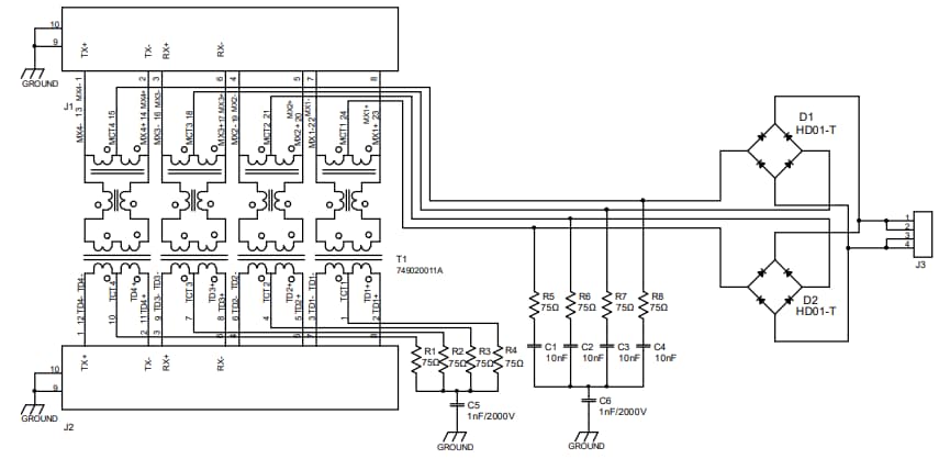 EV8017-RJ45-00A Connection Board - MPS | Mouser